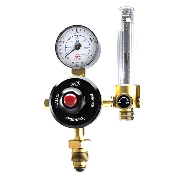 Superflow Single Stage 1G Bottom Entry Argon Regulator & Flowmeter – Specialised Welding Products