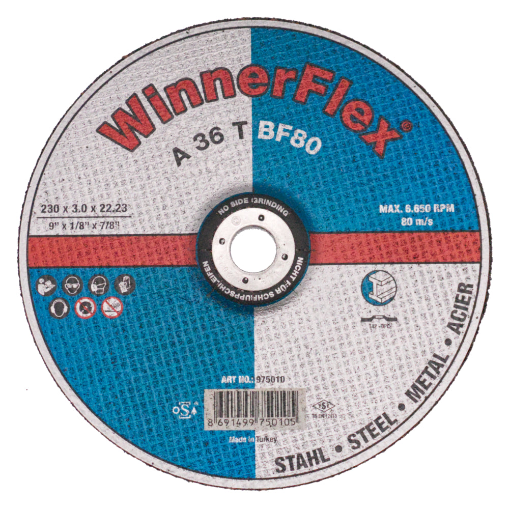 WinnerFlex Depressed Centre Cutting Discs – Specialised Welding Products