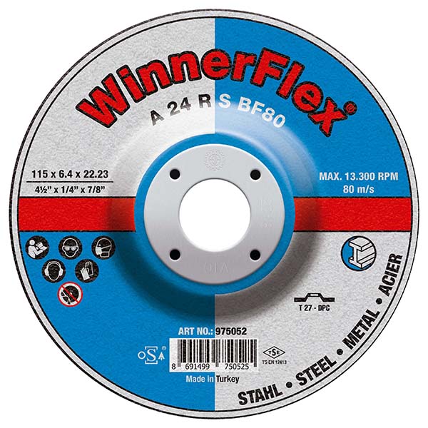 WinnerFlex Depressed Centre Grinding Discs – Specialised Welding Products